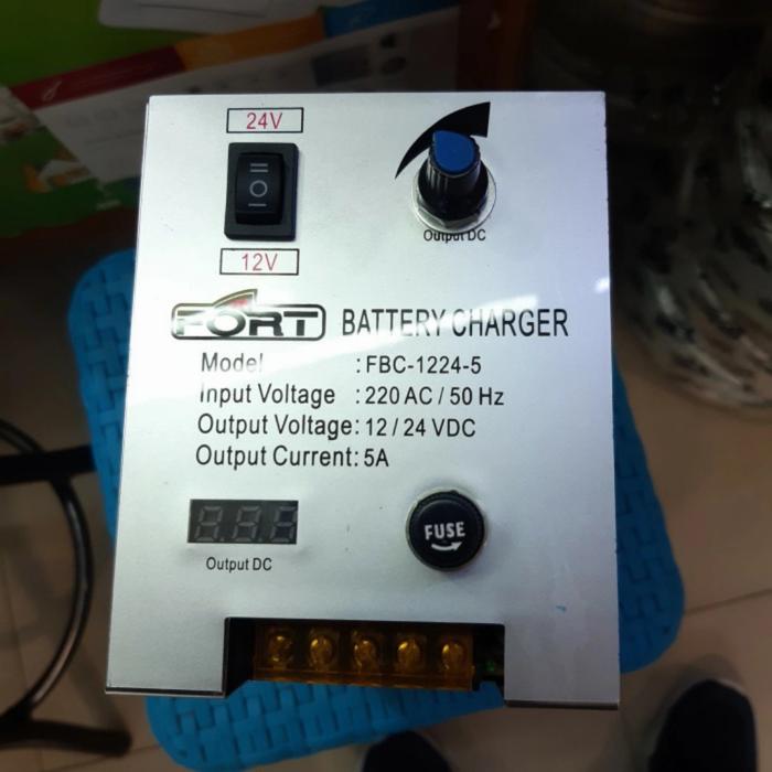 Jual Battery Charger 12V/24V 5A Charger Aki Panel ATS Genset Mobil ...