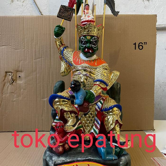 Jual patung dewa raja hantu / kui ong / ta xui - kayu - 16 inch - hantu ...