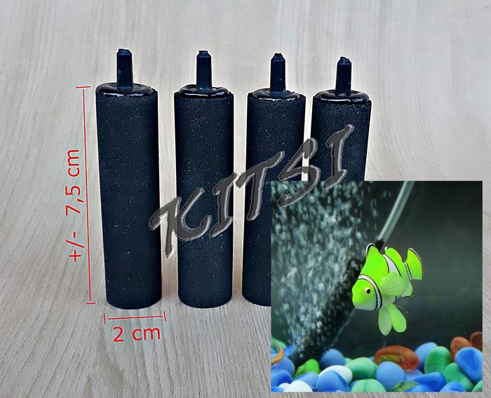 Jual BATU AERATOR Tabung HITAM 7 Cm AirStone L7 Aerasi Gelembung Udara ...