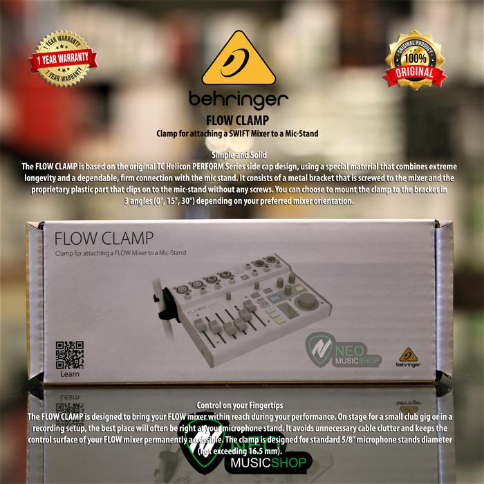 Jual Behringer FLOW CLAMP Clamp for attaching a FLOW8 Mixer to a Mic ...