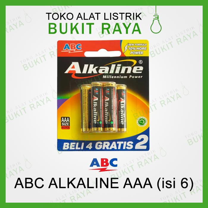 Jual ABC Alkaline Baterai AAA Battery A3 LR03 1,5V (isi 6pcs) - Kota ...