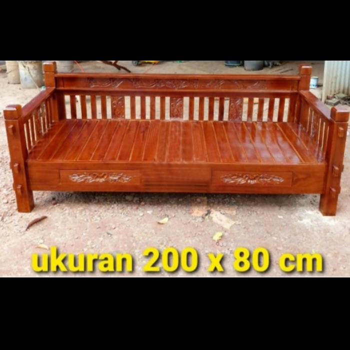 Jual Kursi Bale Bale Risban Kayu Jati 80x200 Mebel Jepara Barokah - Kab ...