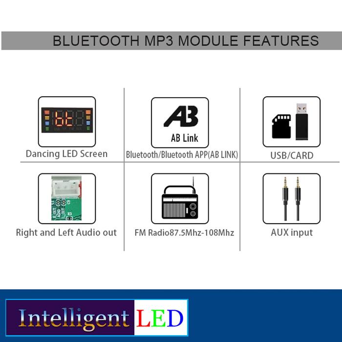 Jual Mp3 Player Board With Bluetooth Usb Sd Card Fm Radio Decoder ...