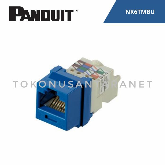 Jual ORIGINAL Panduit NETKEY Jack Modular Cat6 UTP Blue - Jakarta Pusat ...
