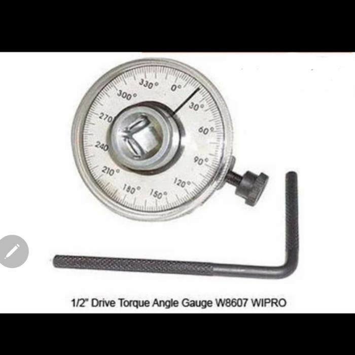 Jual Torque Angle Gauge 0.5 inch Drive W8607 Wipro Gage Alat Ukur Sudut ...