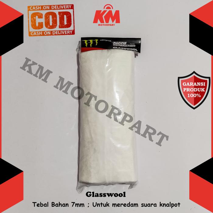 Jual Glasswool Pelapis Peredam Suara Knalpot Racing Gasbul Glass Wool ...