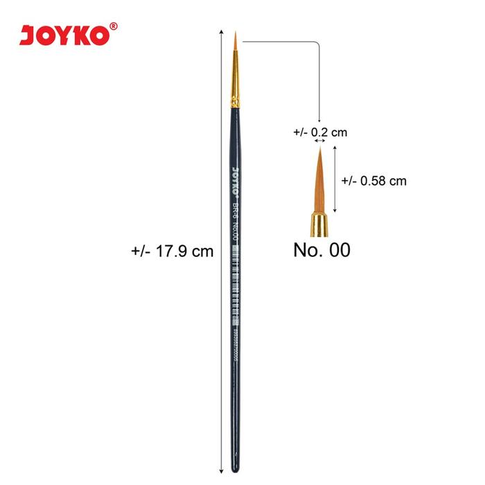 Jual KUAS LUKIS / KUAS LUKIS CAT AIR / KUAS JOYKO ROUND SATUAN - BR-06 ...
