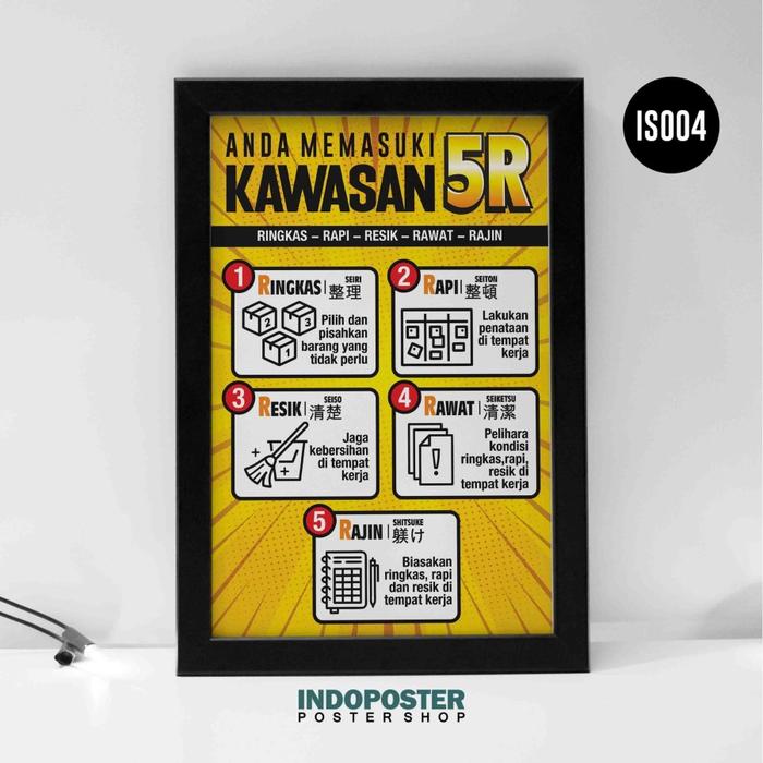 Jual Poster K3 Safety Anda Memasuki Kawasan 5R 5S - Hitam, M - Kab ...
