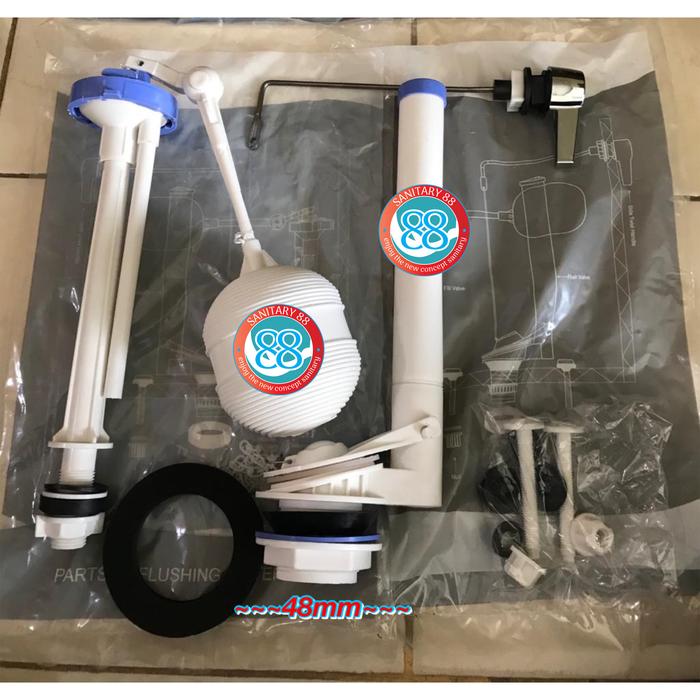 Jual Alat closet / spare part closet komplit engkol samping 48mm model ...