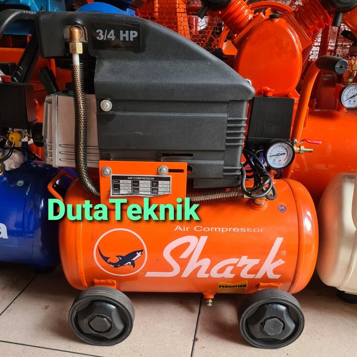 Jual Mesin kompresor compressor angin portable MZ07-25 3/4hp shark ...