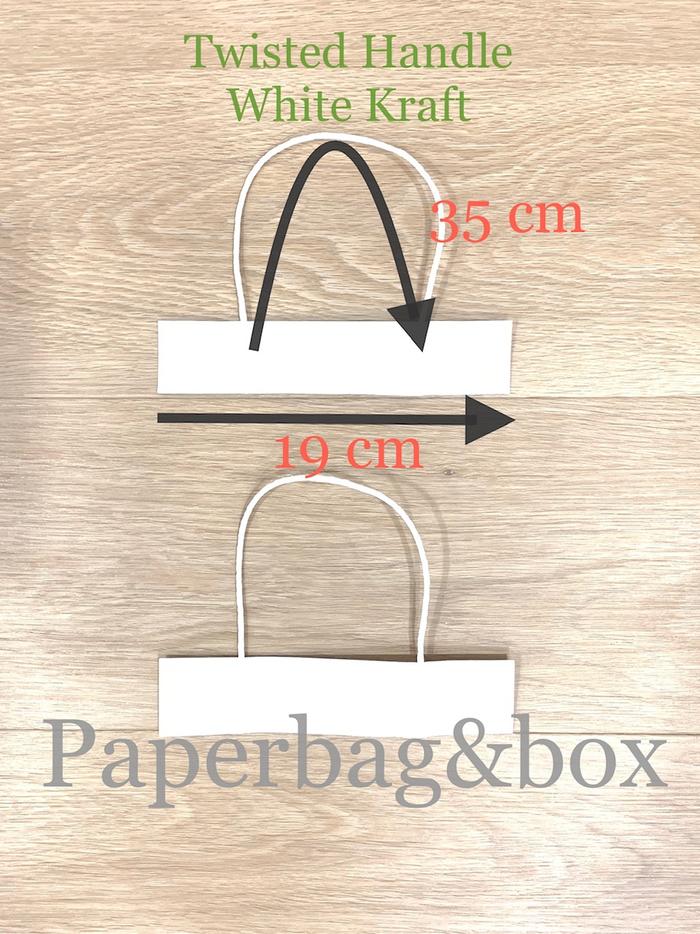 Jual PAPERBAG TWISTED HANDLE, Tali Kertas Kraft, tali kepang 200set ...