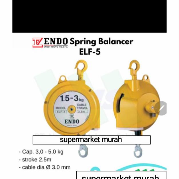 Jual Spring Balancer Cap. 3-5kg stroke 2.5m ENDO ELF-5 - Jakarta Barat ...