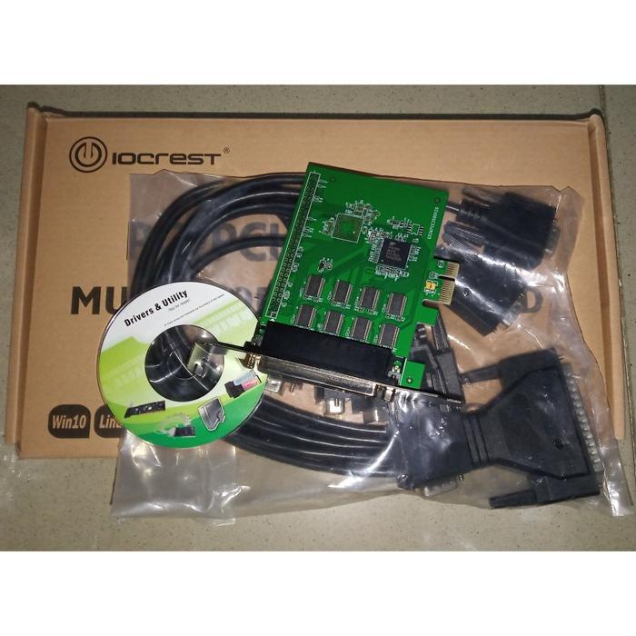 Jual IOCREST Multi I/O PCI Express Serial Card 8 Port Serial RS-232 DB9 ...