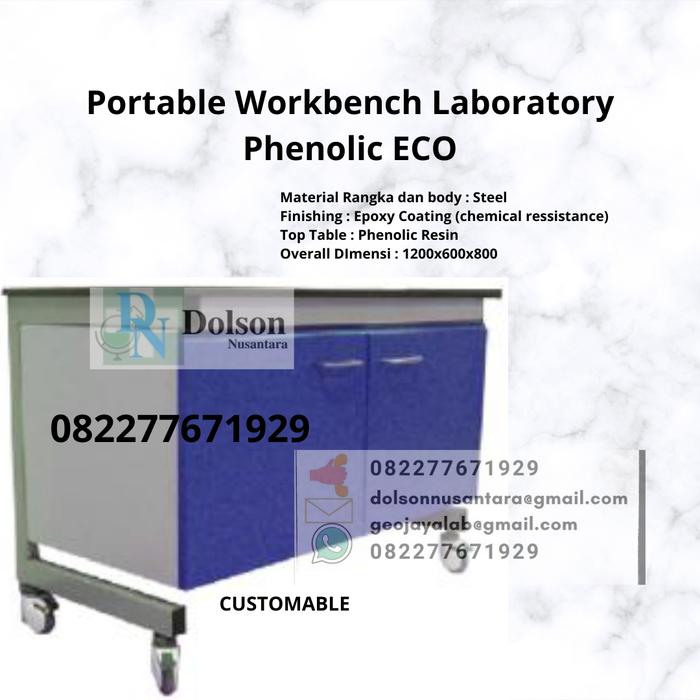 Jual Portable Workbench Meja Kerja Laboratorium Farmasi PCR Steel ...