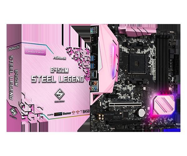 Jual ASRock B450M Steel Legend - PINK Limited Edition - Jakarta Pusat ...