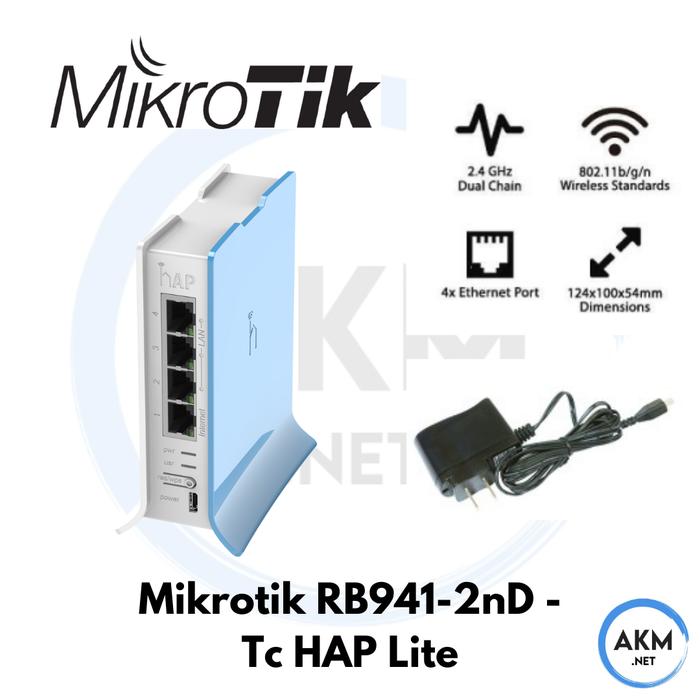 Jual Mikrotik RB941-2nd-Tc-hAP Lite - Kota Tangerang - AKM-Net | Tokopedia