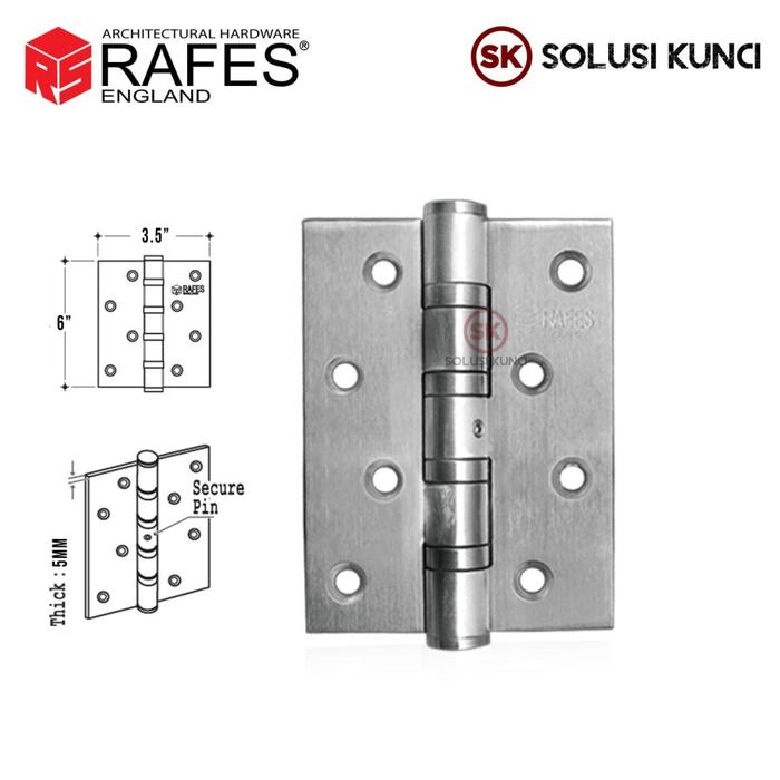 Promo ENGSEL PINTU / HINGES RAFES ENGLAND STAINLESS STEEL SUS 316 - 6 ...