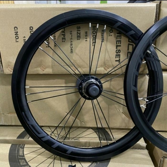 Jual wheelset velg sepeda 16 349 vbrake ubrake jumphole luce not ...