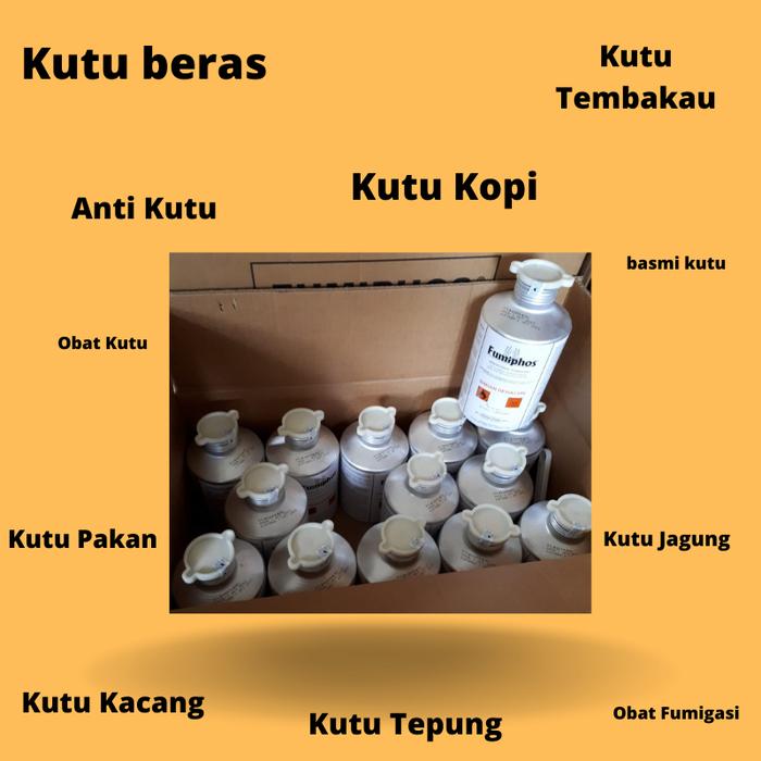 Jual obat kutu beras jagung FUMIPHOS 1 dus 14 botol fumigasi katul ...