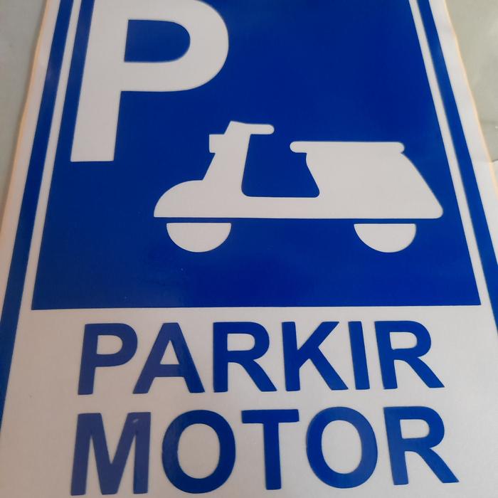 Jual Sticker timbul Stiker Rambu sign jalan tanda parkir mobil motor ...