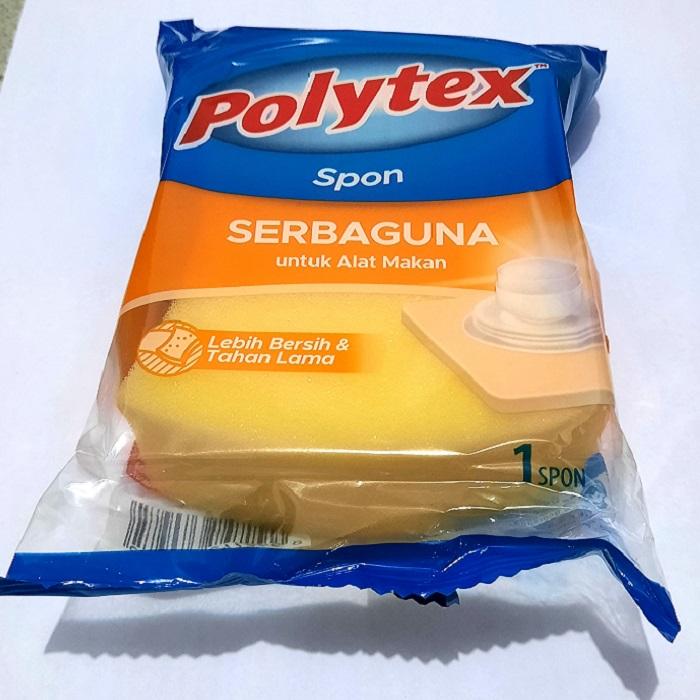 Jual POLYTEX Spon Serba Guna Busa sponge Cuci piring Kuning - 1 pcs ...