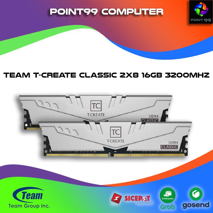 Jual TEAM T- create CLASSIC 16GB Kit (8gbX2) DDR4 3200MHz - Kota ...