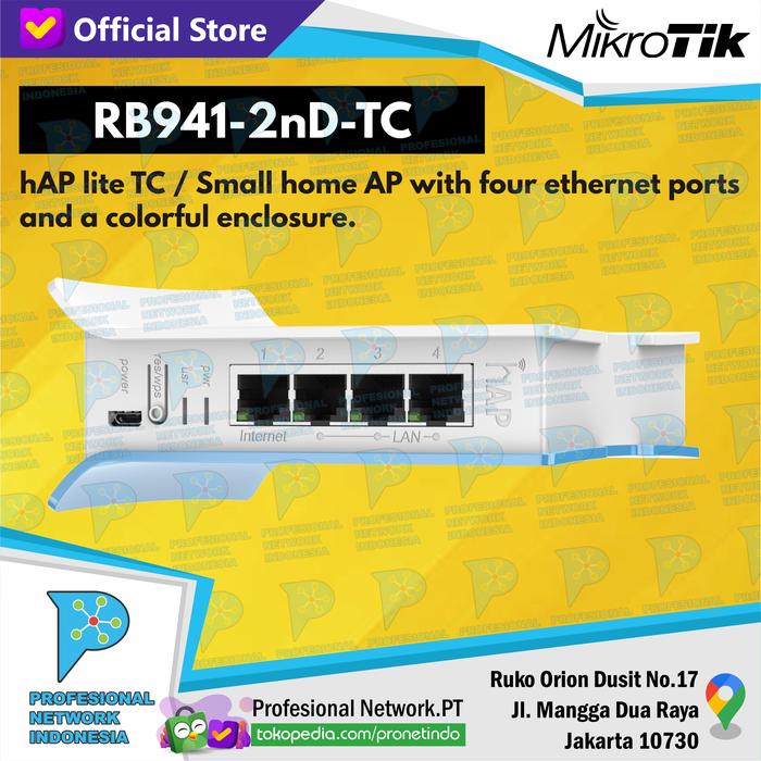 Jual RB941-2nD-TC (hAP-Lite2) Mikrotik Router Wireless - Jakarta Pusat ...