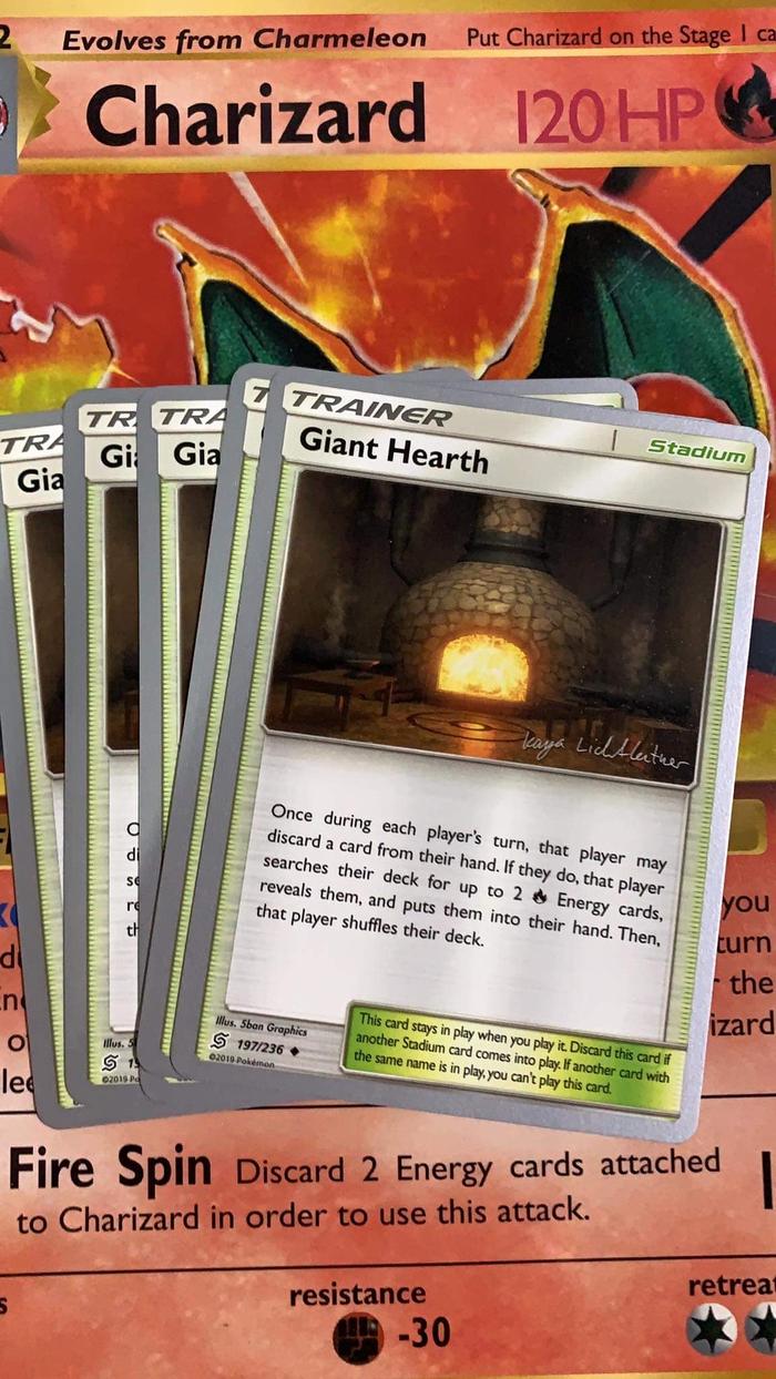Jual giant hearth 1 CARD kartu pokemon set world champ charizard deck ...