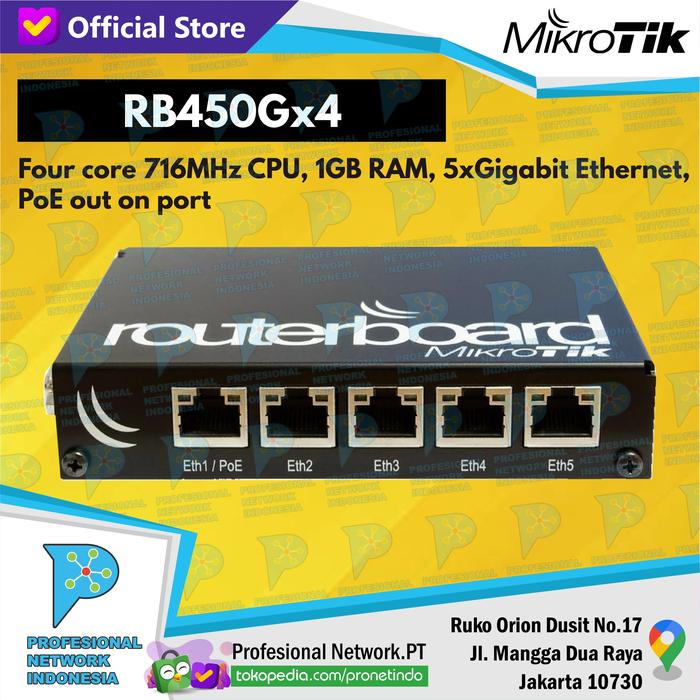 Promo Mikrotik RB450GX4/rb450gx4 Cicil 0% 3x - Jakarta Pusat ...