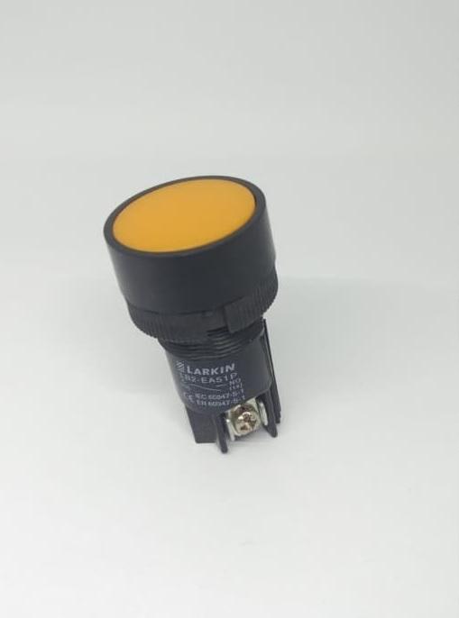 Jual Larkin LB2-EA51P Larkin Push Button Plastic Head Circular Yellow 1 ...