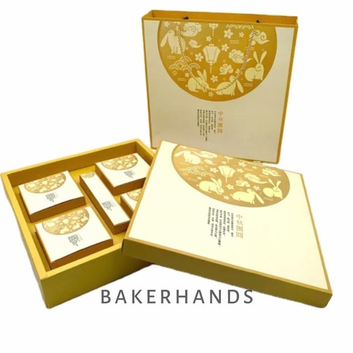 Jual Kotak mooncake/mooncake box 125gr - Kuning gold - Kota Tangerang ...