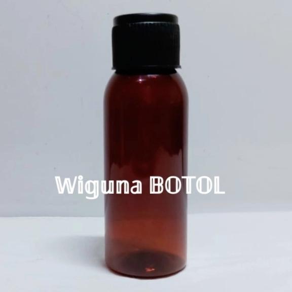 Jual Botol Amber 60 ML / Botol 60ml Coklat Tutup Ulir - Hitam - Kab ...