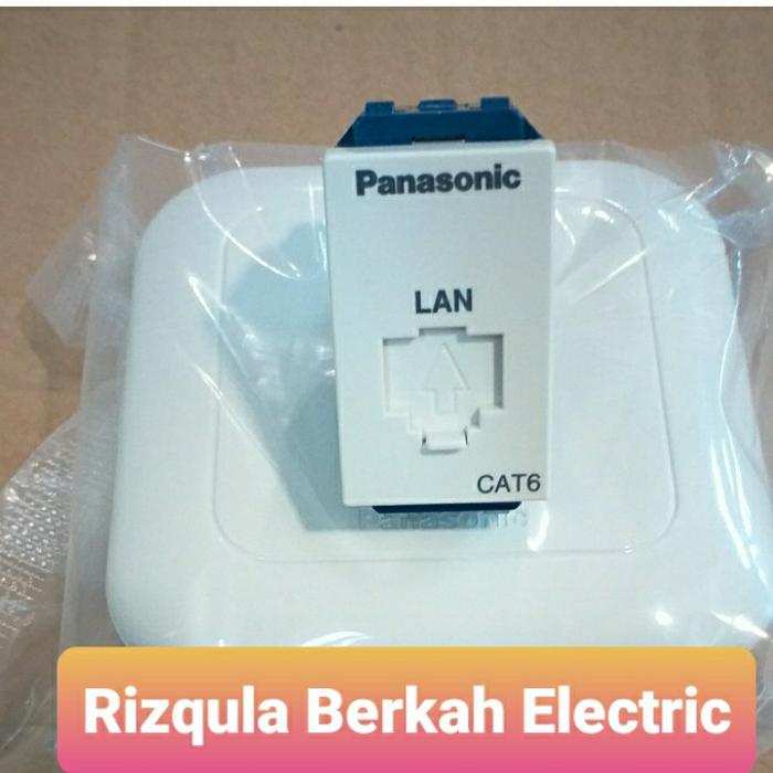 Jual Modular Jack Cat6 WEJ24886/ Frame Single WEJ78019 Panasonic ...