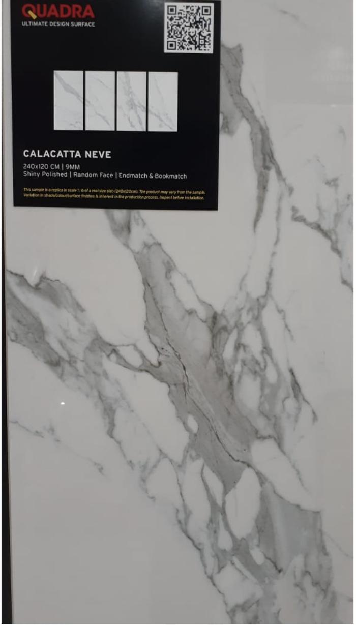Jual QUADRA GRANIT SLAB CALACATTA NEVE& PUREZZA ALBA 120X240 KW1 ...