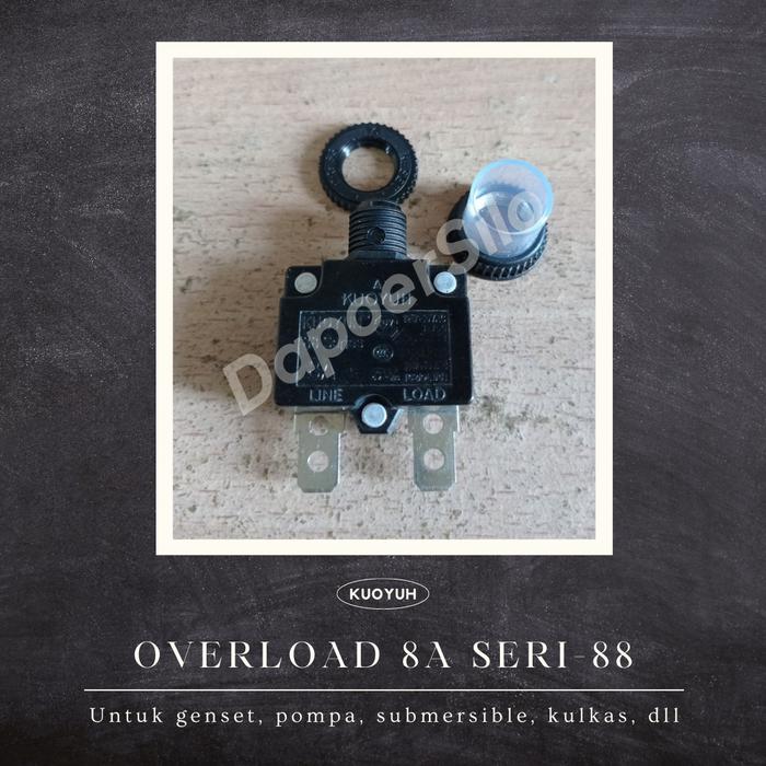 Jual Overload Pompa Satelit 8A Kuoyuh Taiwan Overload Genset 8 Ampere ...