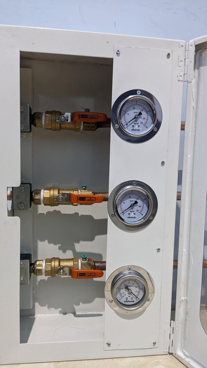 Jual Box Valve Gas / Medical Gas Shut Off Valve 3 Line Gas - Kota ...