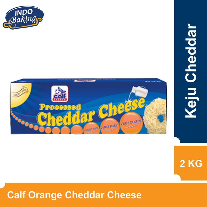 Jual Calf Orange Cheddar Cheese 2KG - Kota Bekasi - Indobaking ...