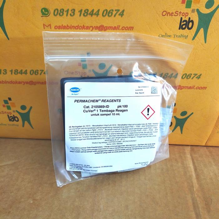 Jual HACH 21058-69 CuVer 1 Copper Reagent Powder Pillows, 10 mL, pk/100 ...
