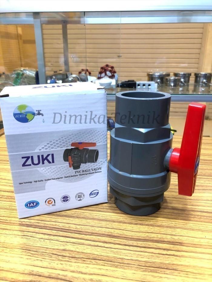 Jual Stop kran ball valve PVC 1" inch / Kran air / Ball valve Socket - Jakarta Barat - dimika ...