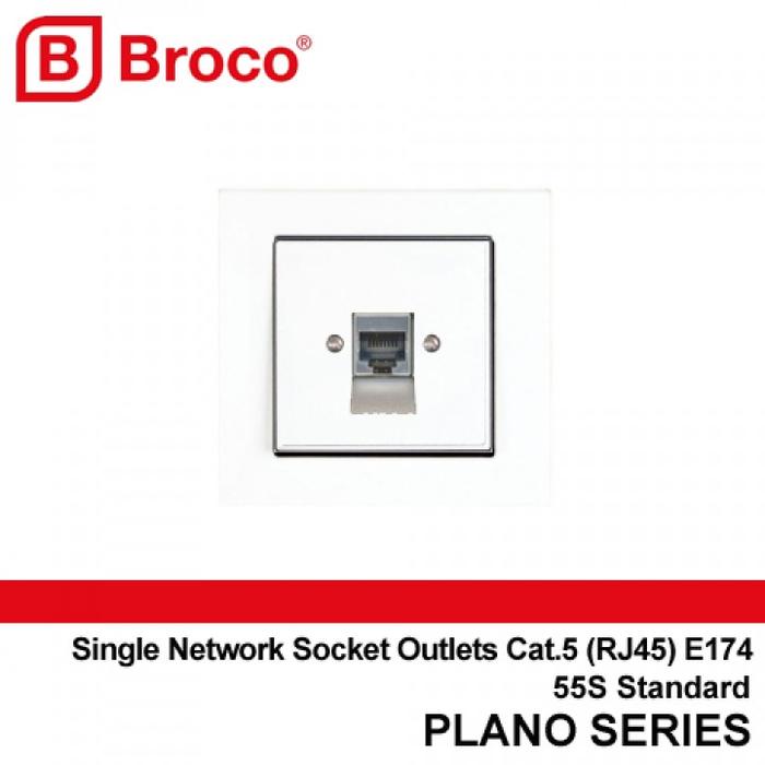 Jual Broco Plano RJ45 Data Cat5 E174-55S / E17455S Putih - Kota ...