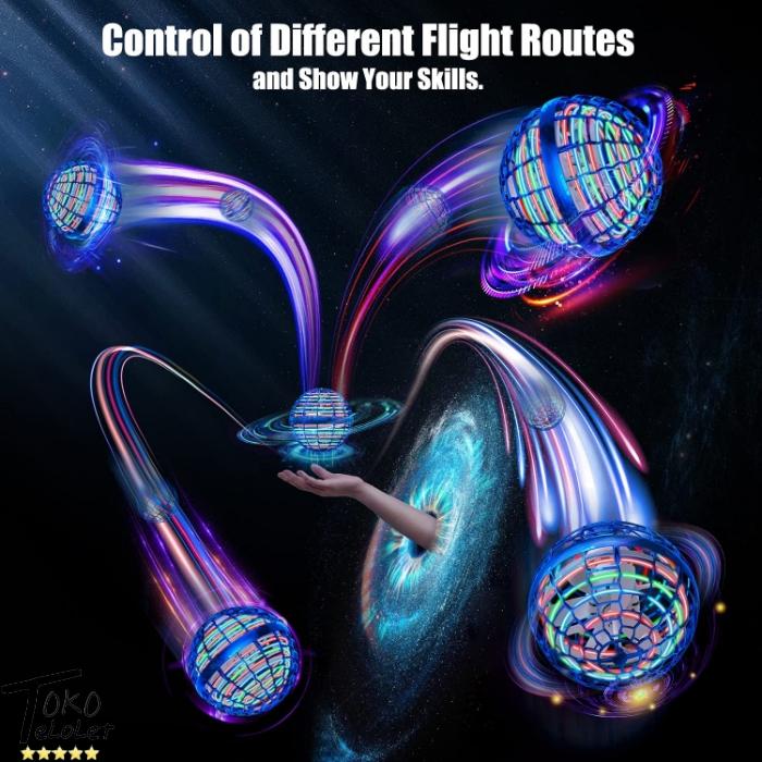Jual Original Version Flying Spinner Nova Gyro Led Ufo Ball Drone ...