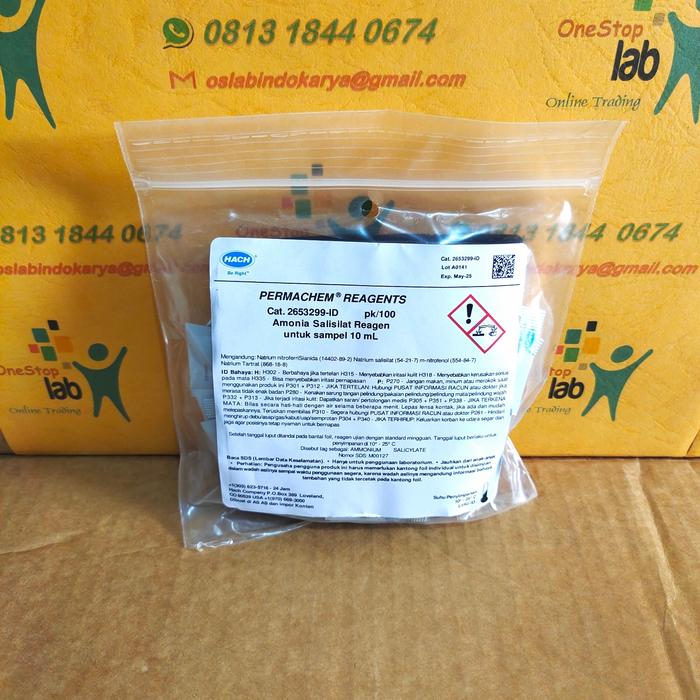 Jual Ammonia Salicylate Reagent Powder Pillows, 10 mL, pk/100 HACH ...