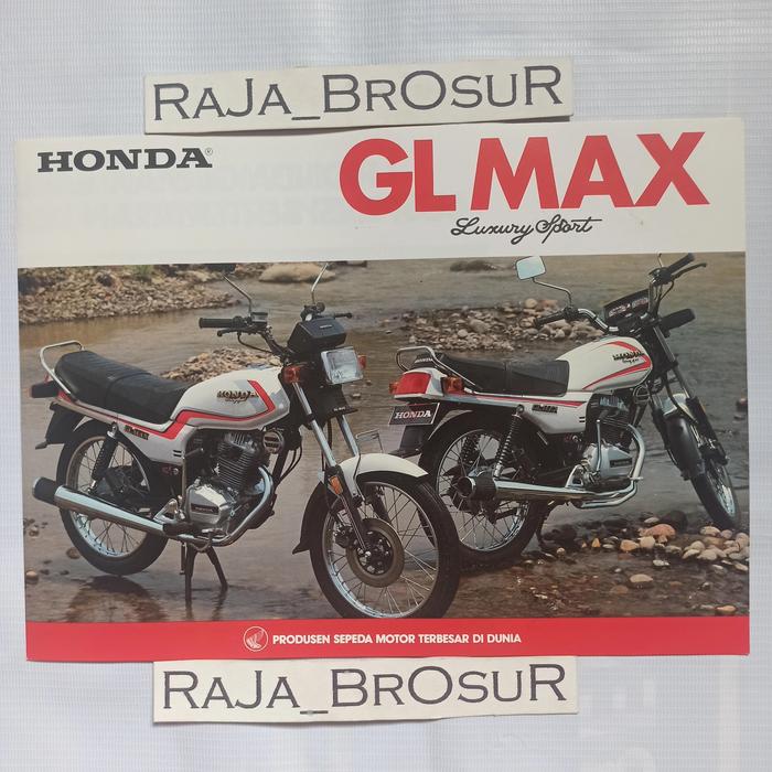 Jual Poster brosur katalog leaflet jadul lawas Honda GL MAX 1983-1984 - Kab. Langkat ...