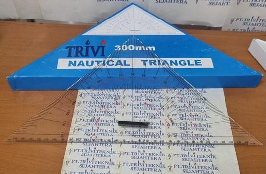 Jual segitiga navigasi kapal 300mm mistar,nautical triangle ...