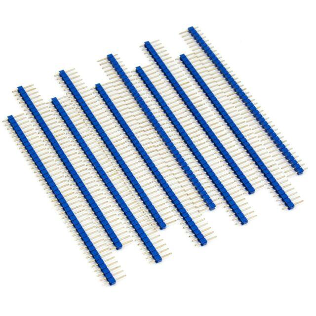 Jual header male single blue 2.54mm biru 1x40 40p 40 pin tulang ikan ...
