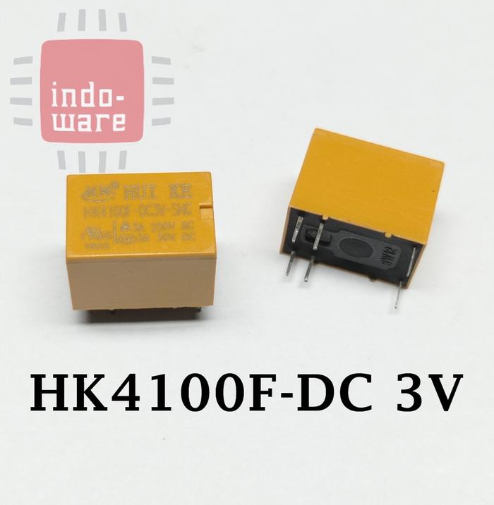 Jual 3v relay DC 6 Pins 6pin HK4100F DC3V HK4100F-DC3V HK4100F-DC3V-SHG ...