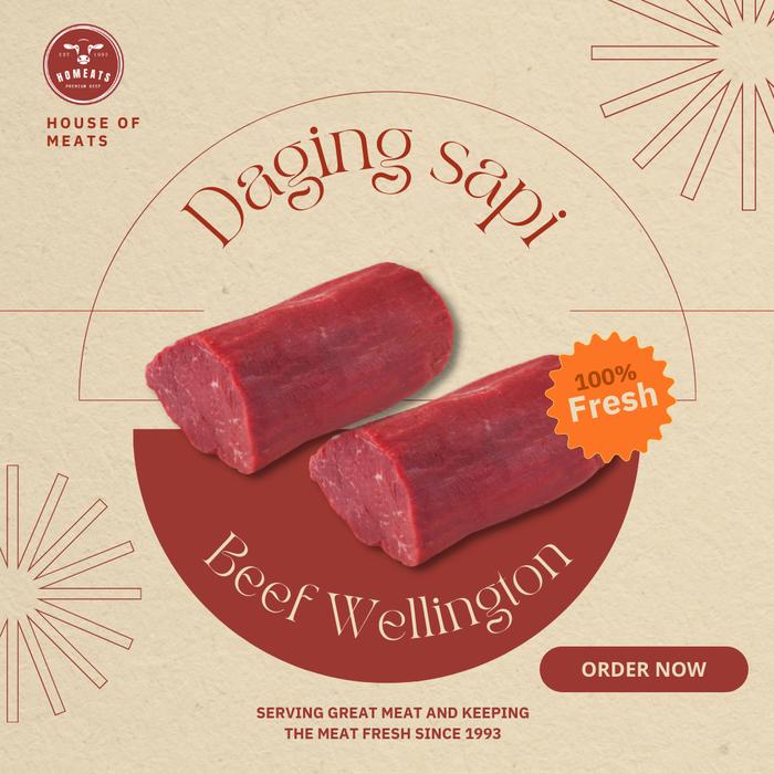 Jual Daging Sapi Lokal Segar Has Dalam Tenderloin Beef Wellington 1000 ...