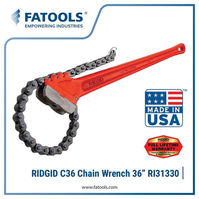 Jual RIDGID 31330 C36 Chain Wrench 36" Pipe Wrench - Jakarta Pusat - PT ...