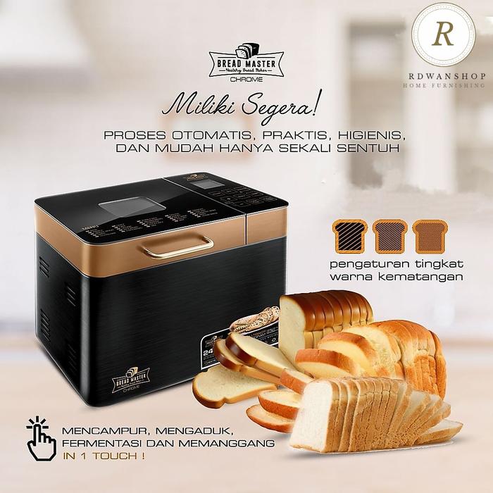 Jual Mesin Pembuat Roti Otomatis Bread Master Bread Maker Low Watt ...