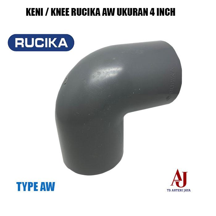Jual Keni 4 Inch AW Rucika Elbow L Knee Sambungan Keni 4 Inch PVC ...
